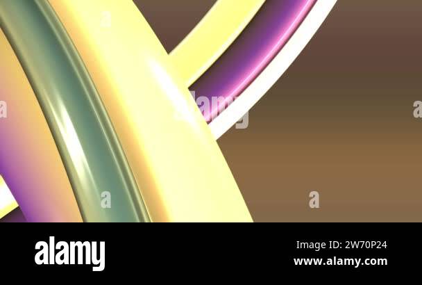 Abstract yellow, purple, green, brown background with dynamic brown 3d ...