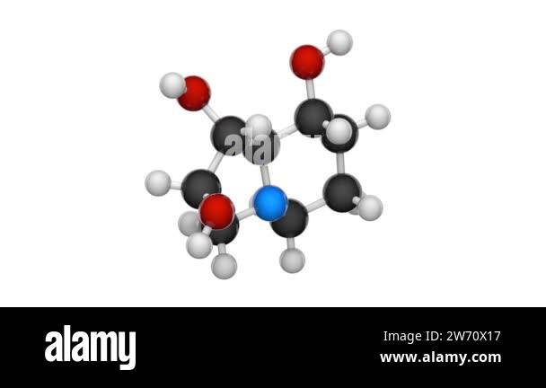 Tridolgosir (Swainsonine) is an indolizidine alkaloid. Formula ...