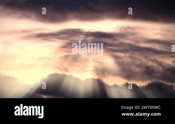 Cloudy sky with light rays Stock Videos & Footage - HD and 4K Video ...
