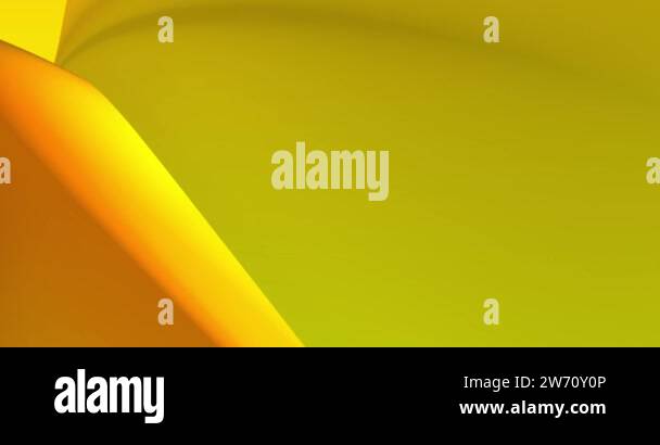 Abstract yellow background with dynamic orange 3d lines. looped footage ...