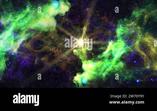 Nebula and galaxies in space. Starry sky with cosmic dust. Space star ...