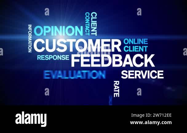 4k Customer Feedback Animated Tag Word Cloud,Text Animation seamless ...