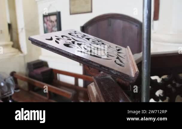Ancient Wooden Lectern in the Church for Prayer, Anglican Cathedral ...