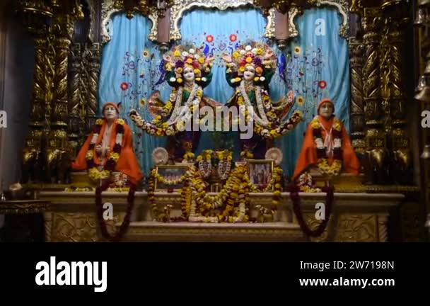 VRINDAVAN, INDIA - 11 MARCH 2017: Hare Krishna playing Kirtan chants in ...