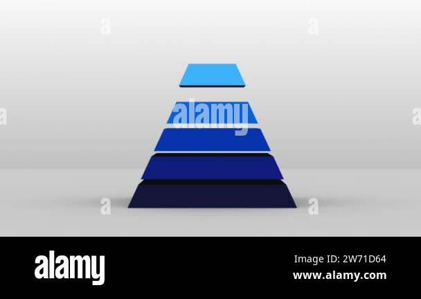 3D Pyramid shape with seven layers, vector Infographic(included alpha ...