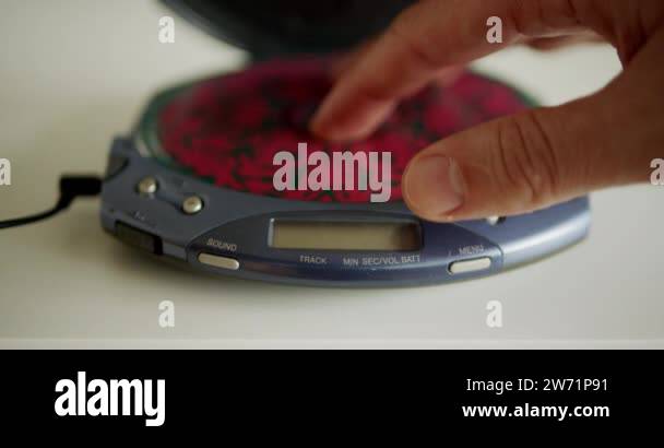 Using vintage cd player discman walkman for music listening with ...