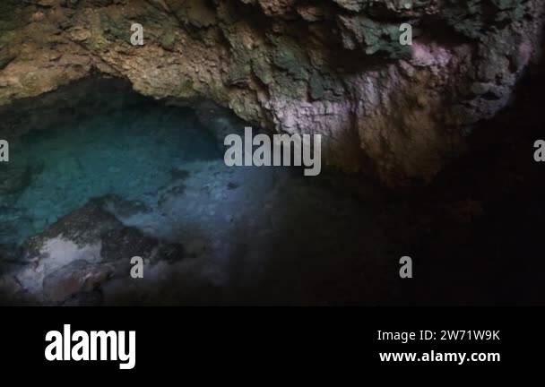 Cave with Fresh Water, Underground River Cave Under the Cliffs ...