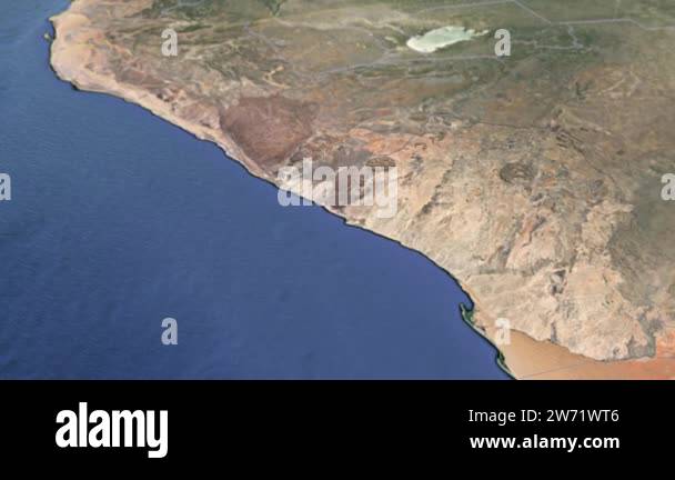 Regions of Namibia geographic map Stock Video Footage - Alamy