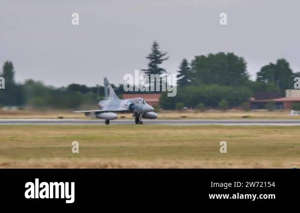 Dassault Mirage 2000C interceptor of French Air Force, landing on the ...