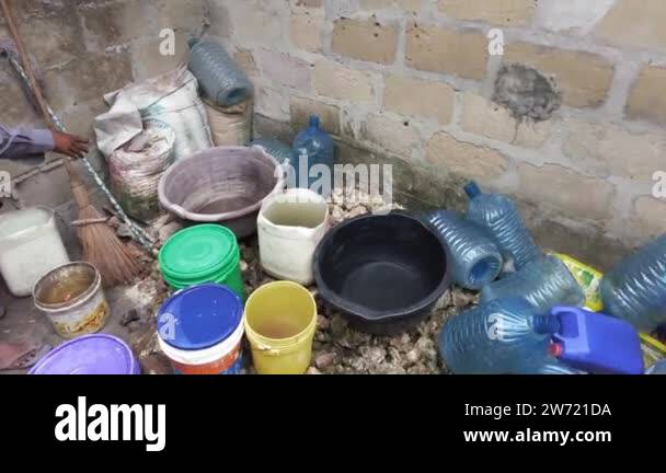 Life of a Poor Local African Family, Inside a Slum House in a Village ...