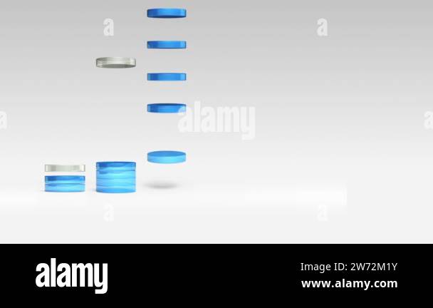 Increase economic graph. 3D circle Bar Chart 1 Stock Video Footage - Alamy