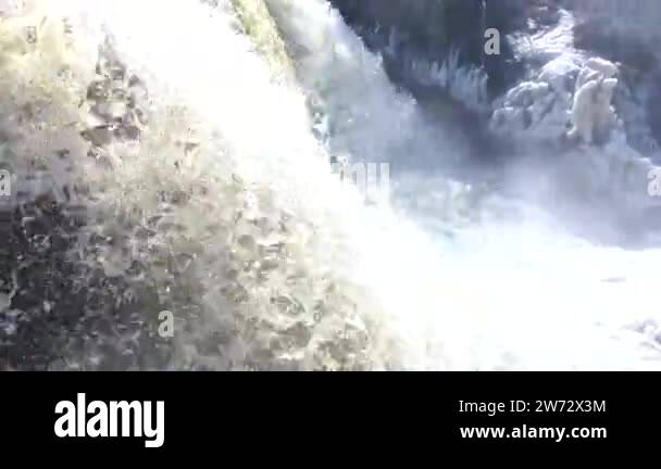 Mini Waterfall Springs Peacefully Dripping Close up shot of water ...