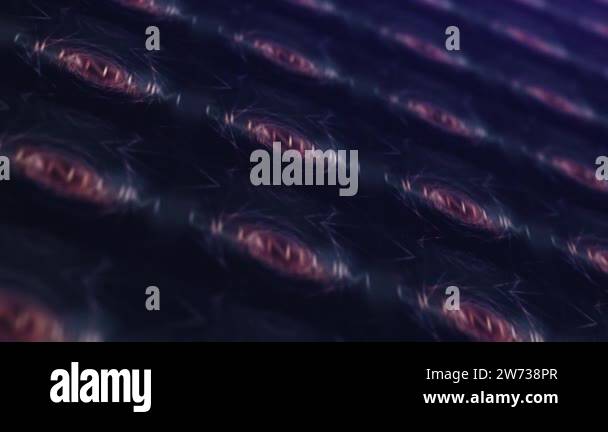 Quantum Computing Futuristic Tile Matrix Pattern on LED wall Concept ...