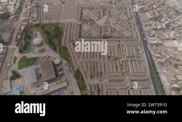 Lima, Lima - Peru - May 07th 2021: Aerial video of Presbitero Maestro ...