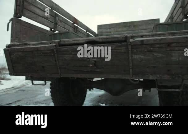 Retro truck, old soviet military truck world war ii transport. military ...