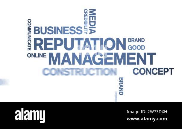 Reputation Management animated word cloud,animation typography seamless ...