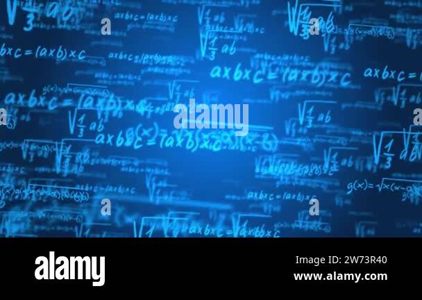 4K loop of flying formulas and equations Green Screen Loop Animation Background Stock Video ...