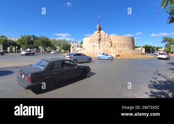 Merida, an iconic Homeland Monument, Monumento a la Patria, sculptured ...