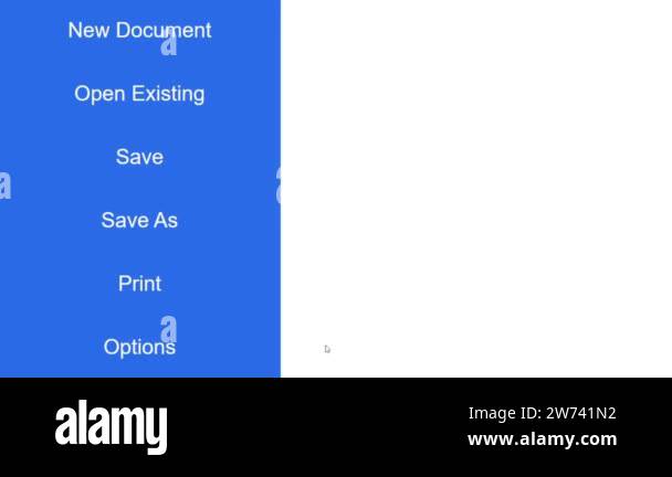Cursor Slides Over And Clicks Save Document Mouse Pointer On Device 3546