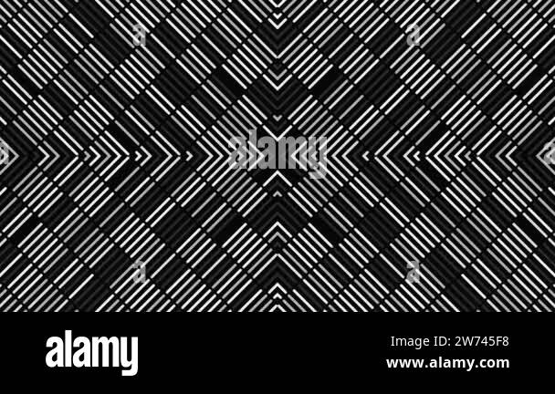 Hypnotic pattern with moving lines. Animation. Centralized pattern with changing lines. Square ...