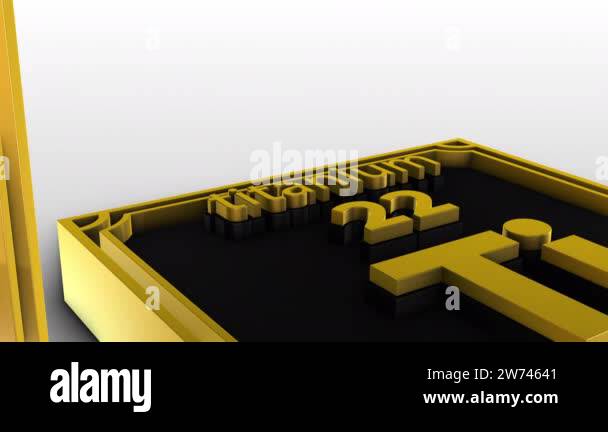 Periodic Table Of Elements - titanium - Ti - 3d animation model on a ...
