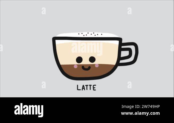Cartoon latte Stock Videos & Footage - HD and 4K Video Clips - Alamy