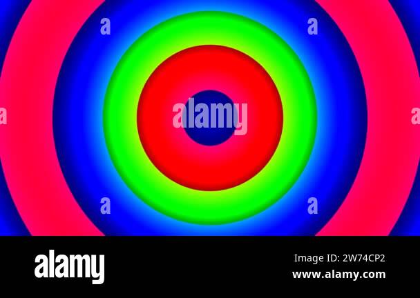 Bands of Bright Primary Colors Swap Swapping Switching Into Frame Stock ...