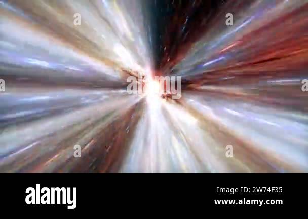 Abstract Hyperspace Tunnel Through Time And Space Animation 4k 3d Loop Sci Fi Interstellar