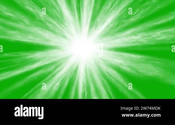 Shining light rays motion graphics with green screen background Stock ...