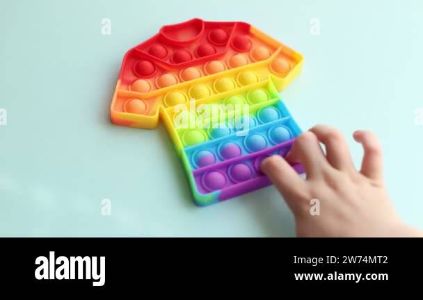simple dimple pop it popit anti-stress sensory toy burst me puzzle ...