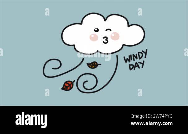 Windy day illustration Stock Videos & Footage - HD and 4K Video Clips ...