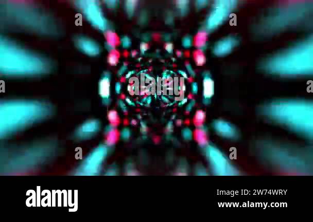 Abstract visual colorful bokeh VJ stage light hypnotic loop motion. 4K 3D psychedelic background ...
