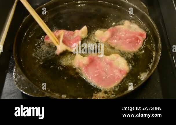 Special recipe of native Thai ribeye beef meat fried in butter cuisine ...
