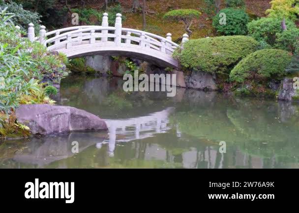 Japanese Garden Bridge Leaves