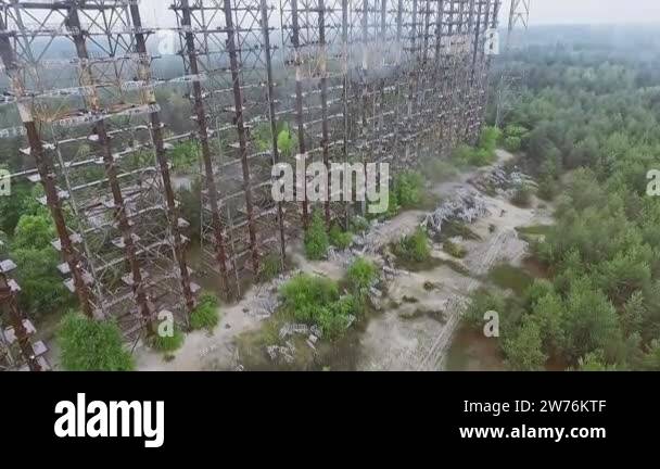 The arc is a secret object of the USSR, shot from above in the middle ...