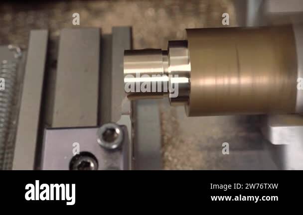 Automated Process at the Modern Steel Manufacture Plant. Metal screw at ...