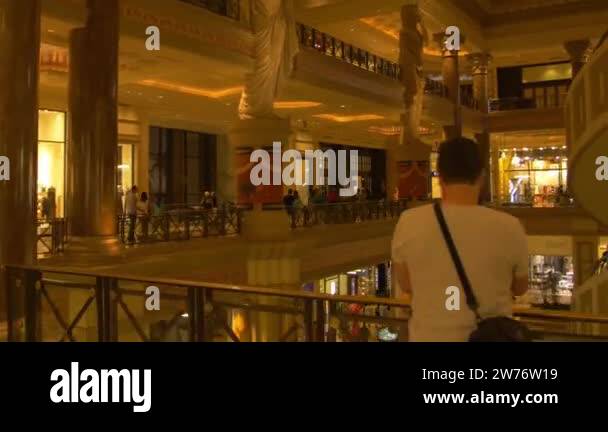 Inside the Forum Shops, Las Vegas, United States of America Stock Video ...