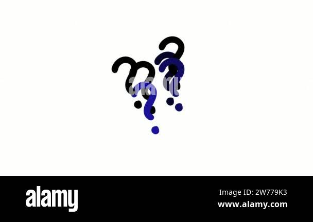 Abstract animation of question marks symbols icon Loop Background ...