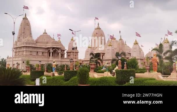 Beautiful Hindu Swaminarayan temple from nilkanth dham poicha Gujarat ...