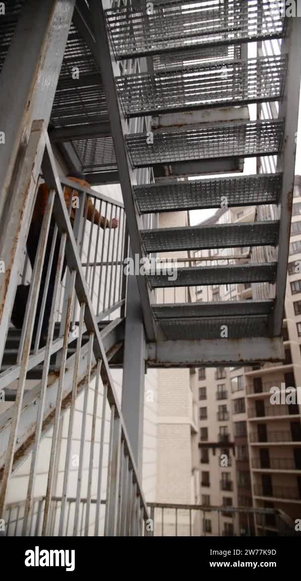 Fire escape stairs Stock Videos & Footage - HD and 4K Video Clips - Alamy