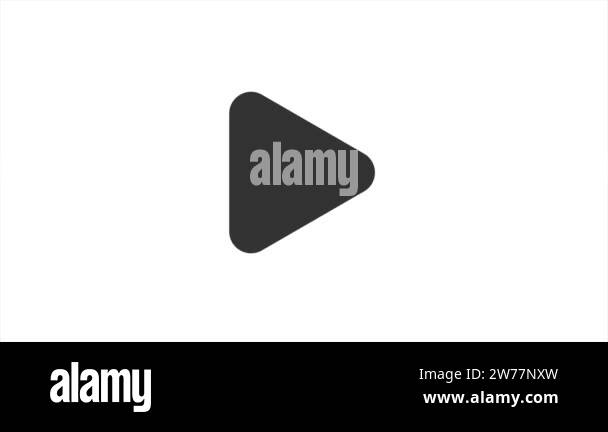 Modern button with play button animation for web background design ...