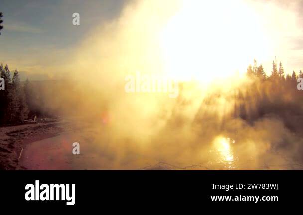 Steam rises from geothermal Stock Videos & Footage - HD and 4K Video ...