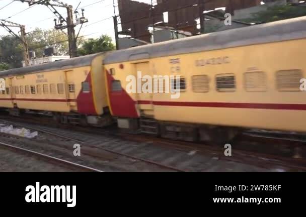 Indian Railway train track, Indian Railways. Passenger train, by rail ...
