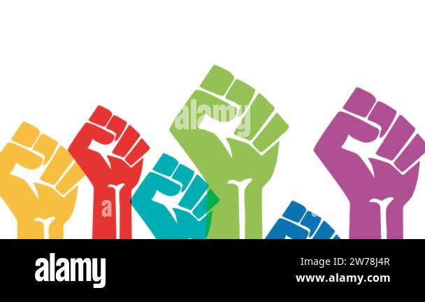 Crowd of protesters people. Concept of revolution or protest. Closed ...