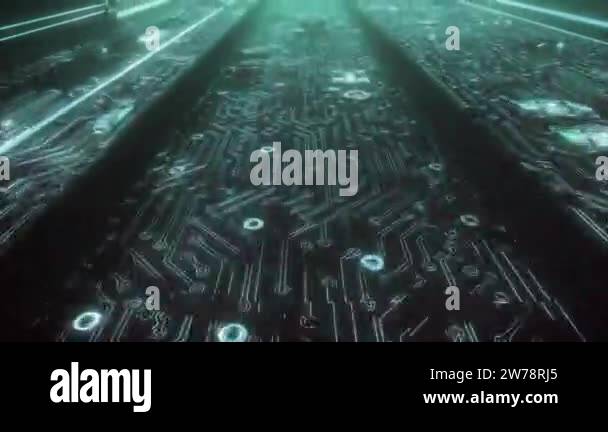 Semiconductors chip technology background Stock Videos & Footage - HD ...