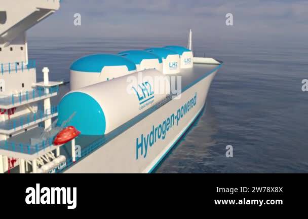 Liqiud Hydrogen renewable energy in vessel - LH2 hydrogen gas for clean ...