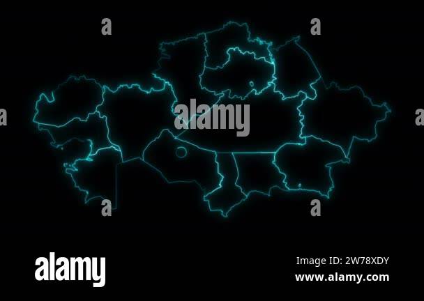 Outline map of kazakhstan Stock Videos & Footage - HD and 4K Video ...