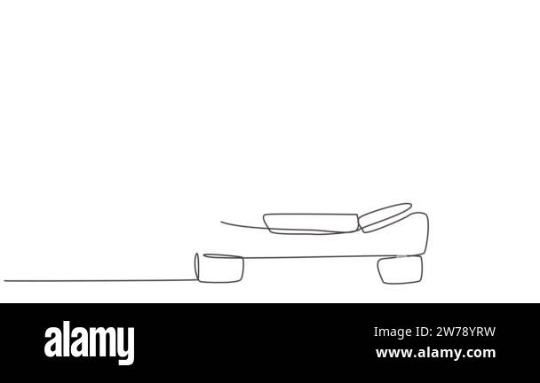 Animated self drawing of single continuous line draw policeman with ...