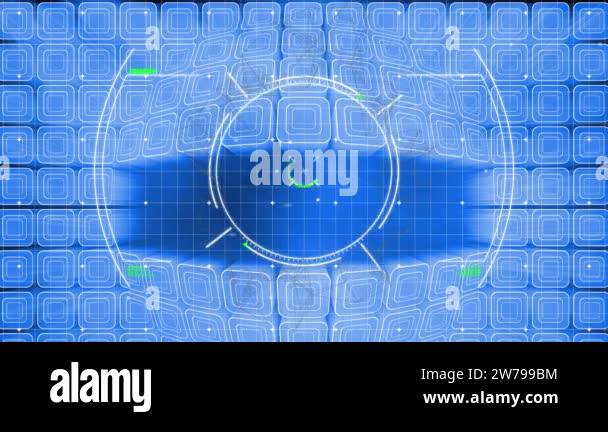 Animation scope scanning over squares Stock Videos & Footage - HD and ...