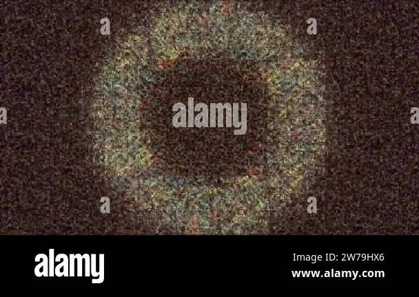 Dynamic Movement Of Blinking Light Rings Spreading One By One